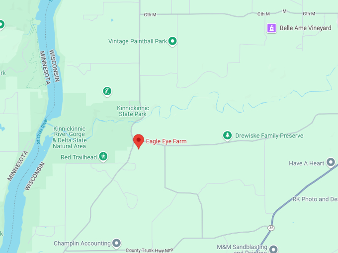 16 eagle eye farm, river falls map