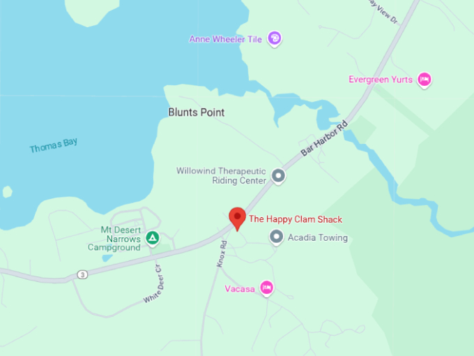 16 the happy clam shack map