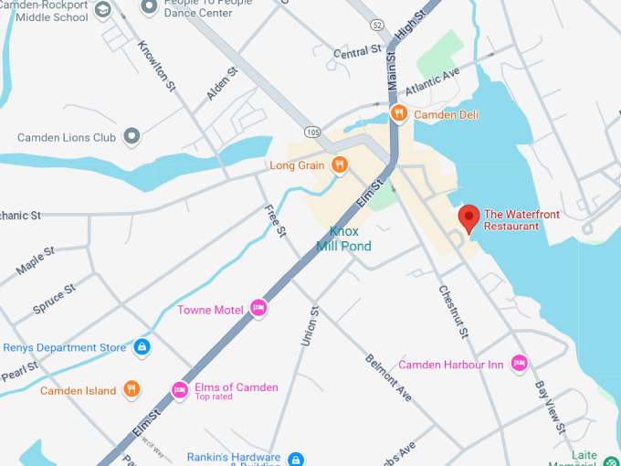 16 the waterfront restaurant map