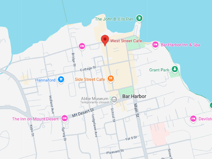 16 west street cafe map