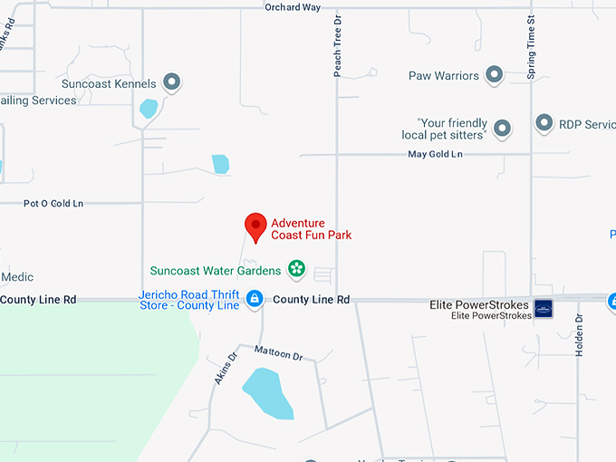 16. adventure coast fun park map