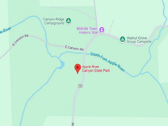 16. apple river canyon state park map