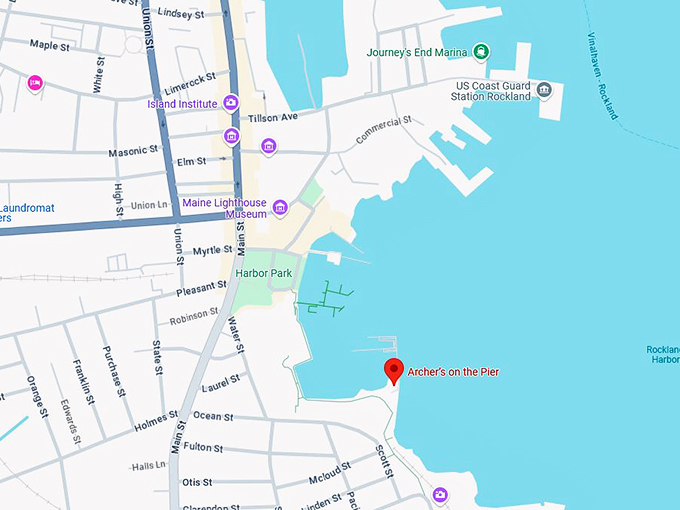 16. archer's on the pier map