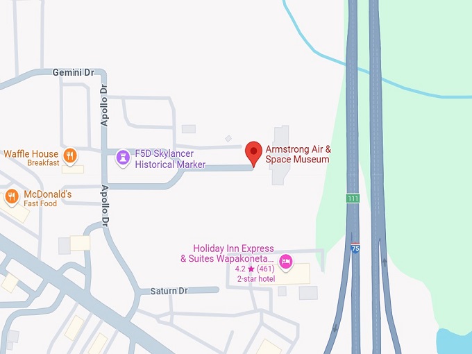 16. armstrong air & space museum map