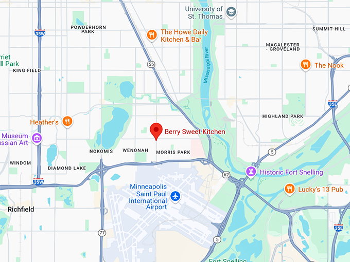 16. berry sweet kitchen map