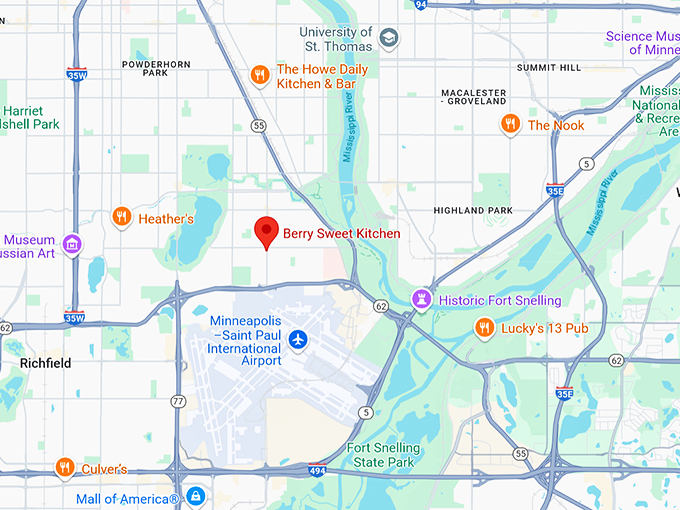 16. berry sweet kitchen map