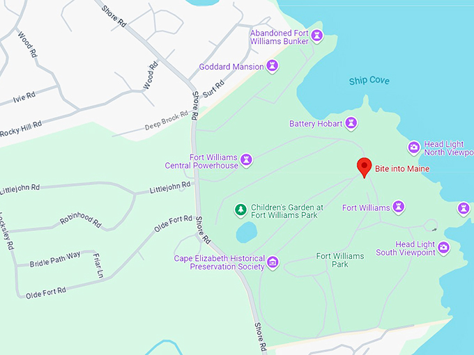 16. bite into maine map