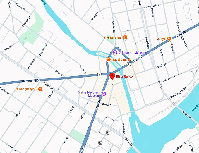 16. blaze bangor map