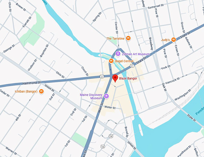 16. blaze bangor map