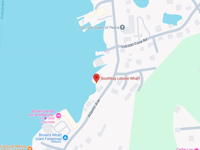 16. boothbay lobster wharf map