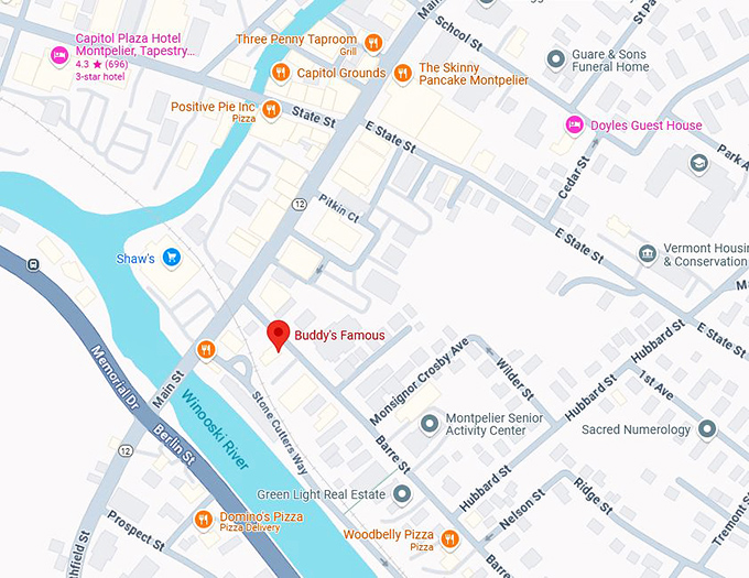 16. buddy's famous map