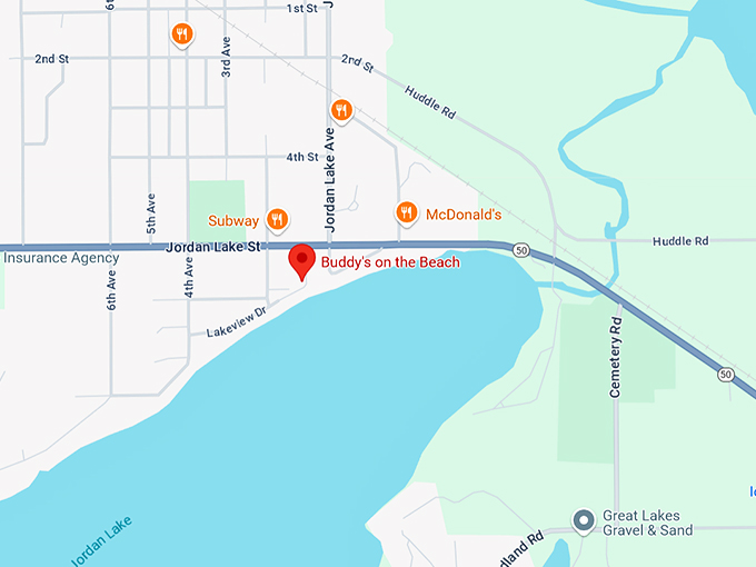 16. buddy's on the beach map