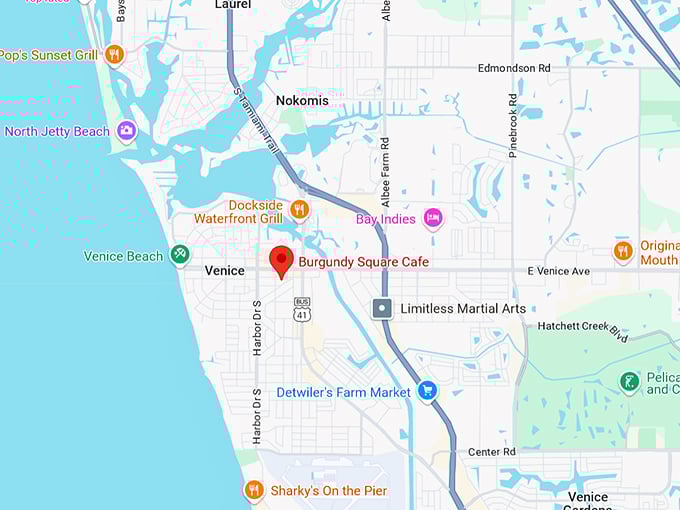 16. burgundy square cafe map