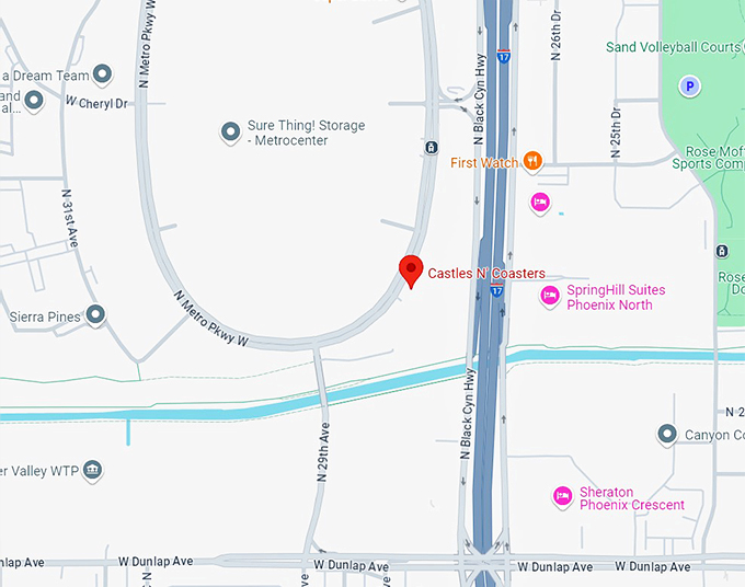 16. castles n' coasters map