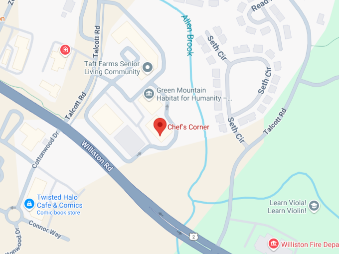 16. chef's corner map