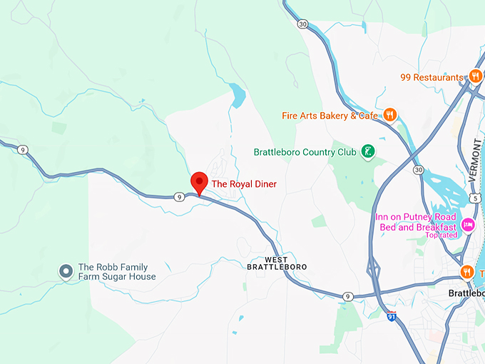 16. chelsea royal diner map