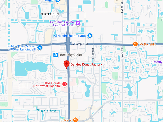 16. dandee donut factory map