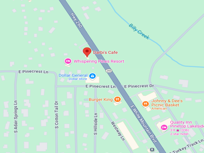 16. darbi's cafe map