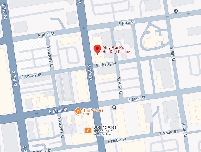 16. dirty frank's hot dog palace