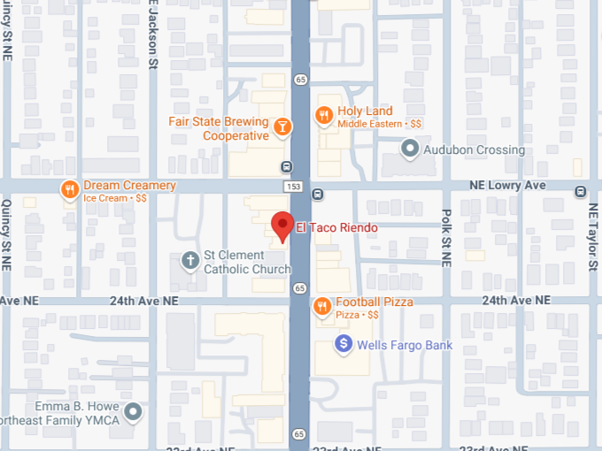 16. el taco riendo map