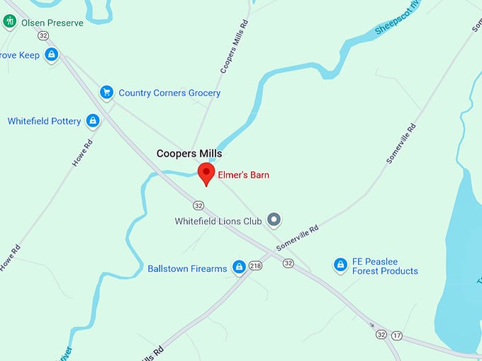 16. elmer's barn map