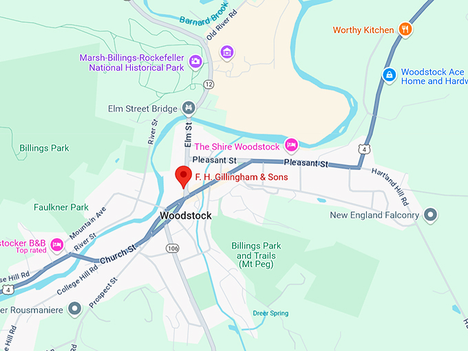 16. f. h. gillingham & sons map