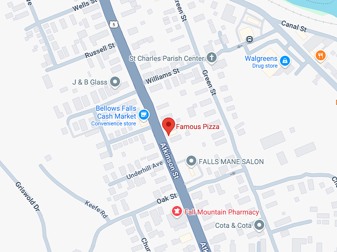 16. famous pizza map