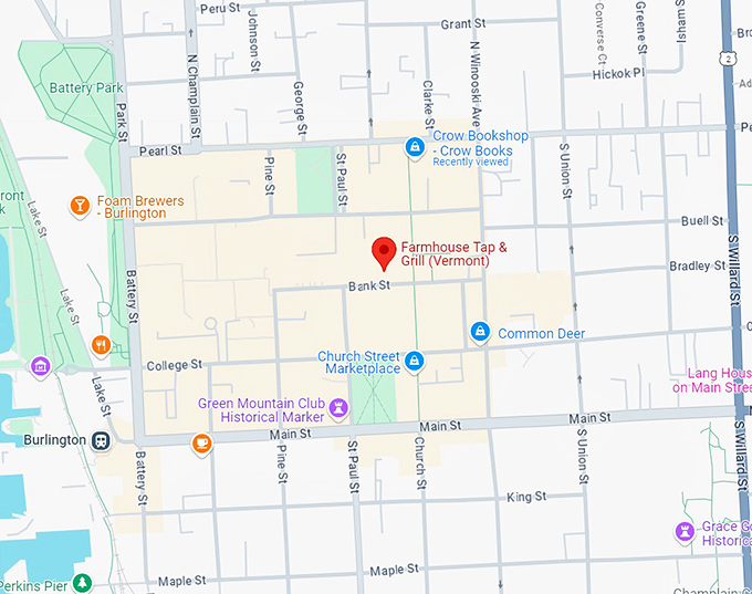 16. farmhouse tap & grill map