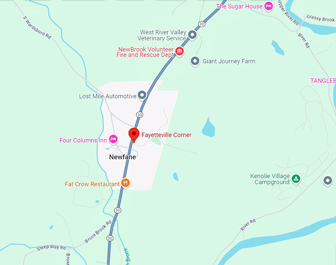16. fayetteville corner map