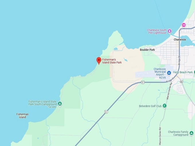 16. fisherman's island state park map