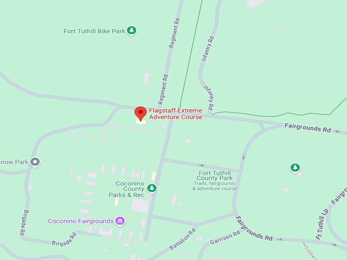 16. flagstaff extreme adventure course map