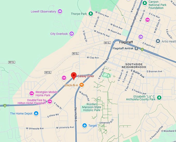16. galaxy diner map