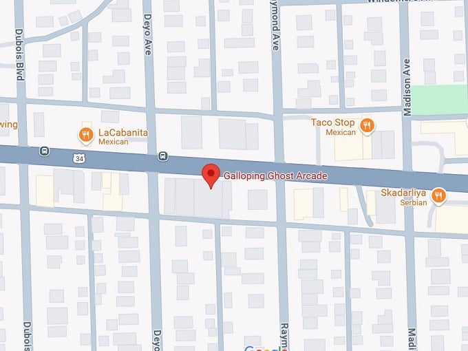 16. galloping ghost arcade map