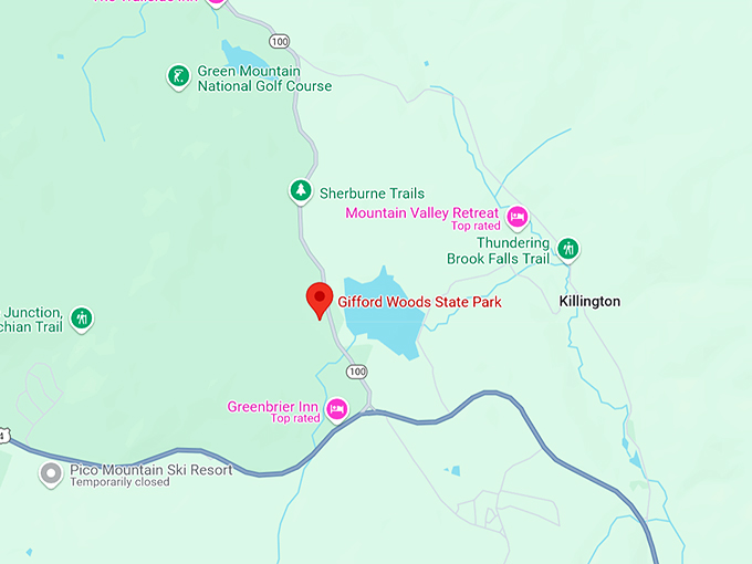 16. gifford woods state park map