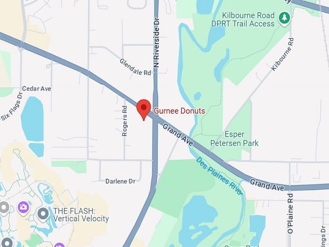 16. gurnee donuts map