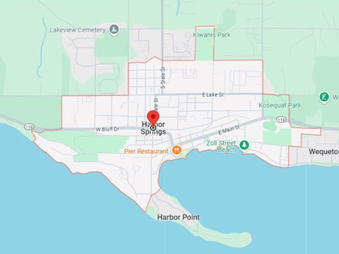 16. harbor springs map