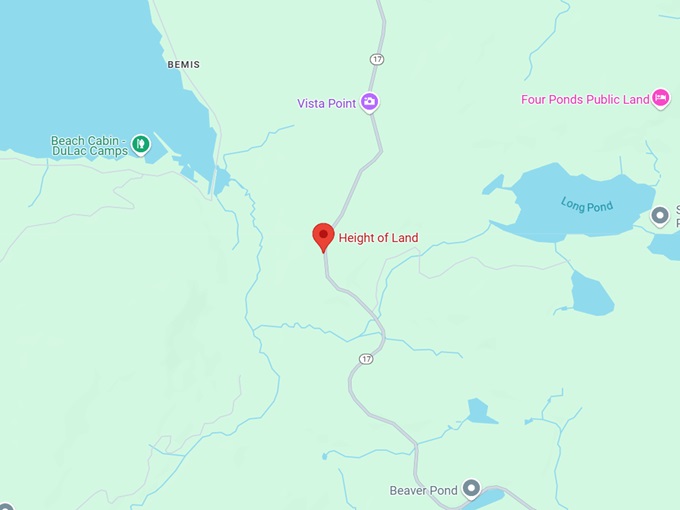 16. height of land map