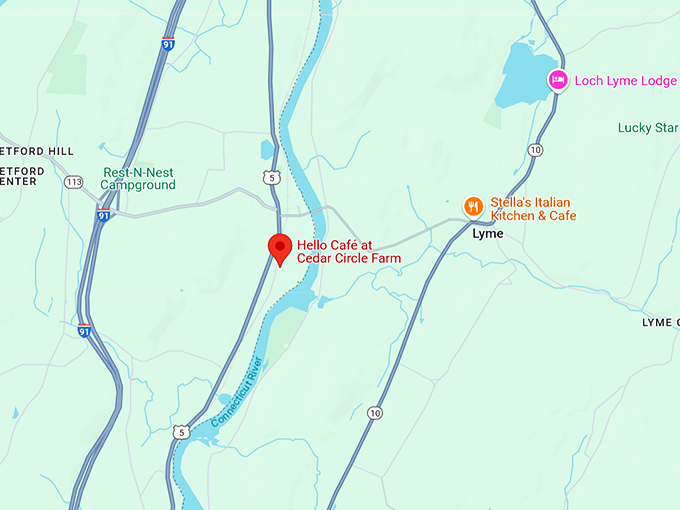 16. hello caf&eacute; at cedar circle farm map