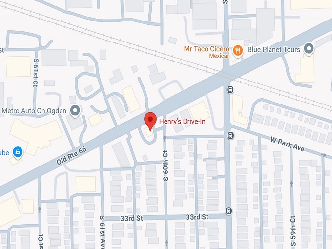 16. henry's drive in map