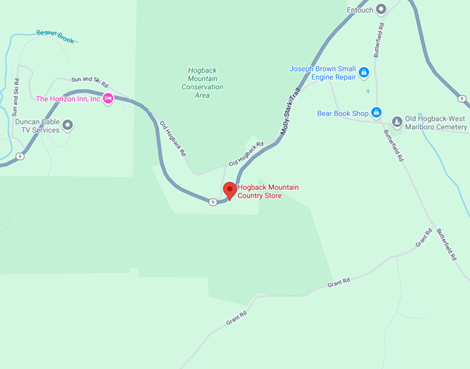 16. hogback mountain country store map