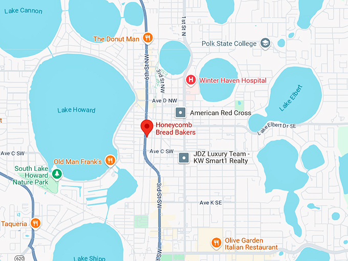16. honeycomb bread bakers map