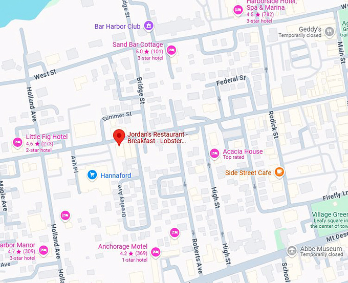 16. jordan's restaurant map