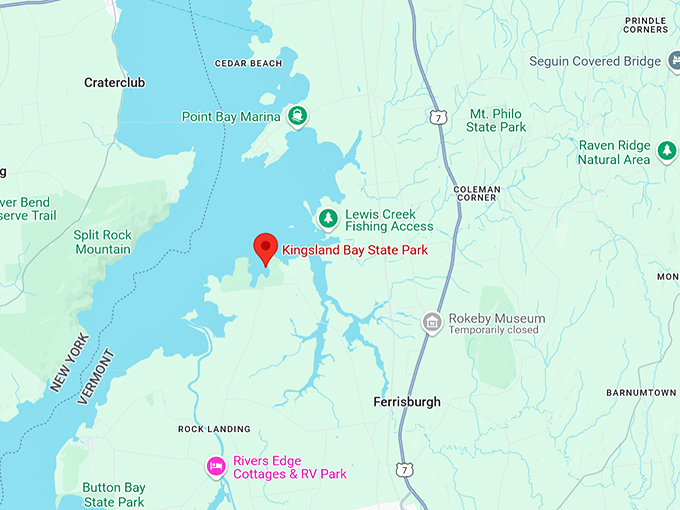 16. kingsland bay state park map