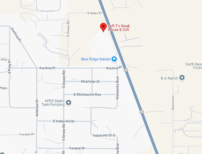 16. leff t's steak house & grill map