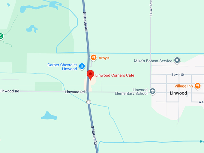 16. linwood corners cafe map