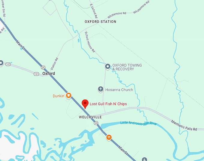 16. lost gull fish n' chips map