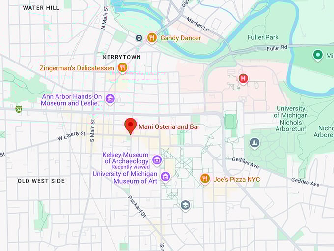 16. mani osteria and bar map