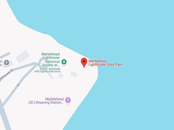 16. marblehead lighthouse state park map