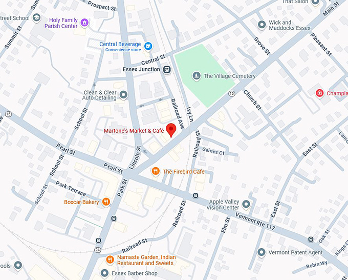 16. martone's market & café map