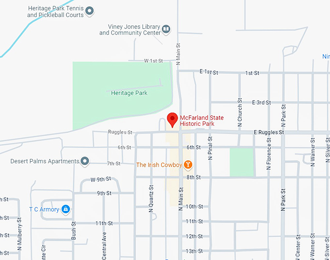 16. mcfarland state historic park map